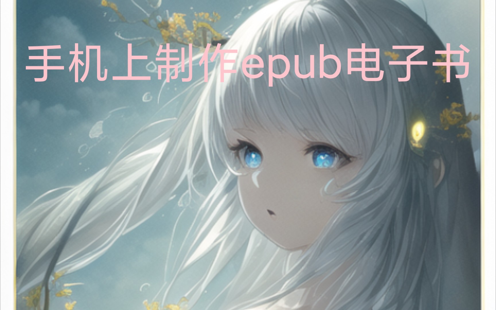 如何在安卓设备上制作epub电子书