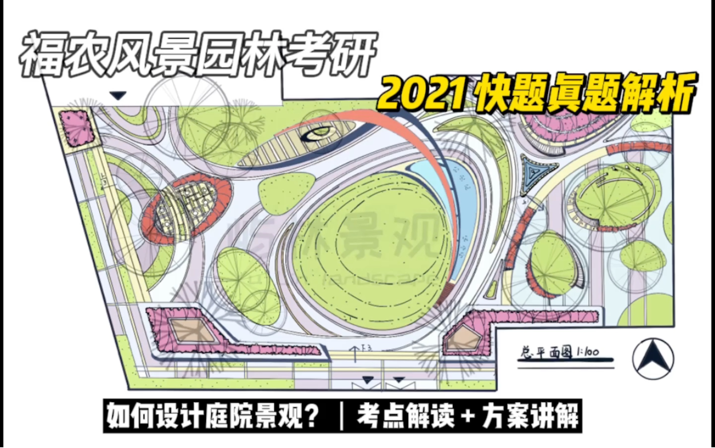 【风景园林考研真题解析No.2】——福建农林大学2021风景园林快题...