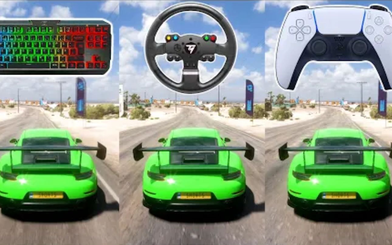 赛车游戏的操作器对比:键盘vs方向盘vs手柄,你们觉得哪个更好用