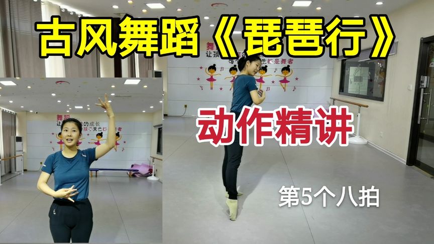 最火古风舞蹈《琵琶行》自学版动作精讲(已镜面)第5课