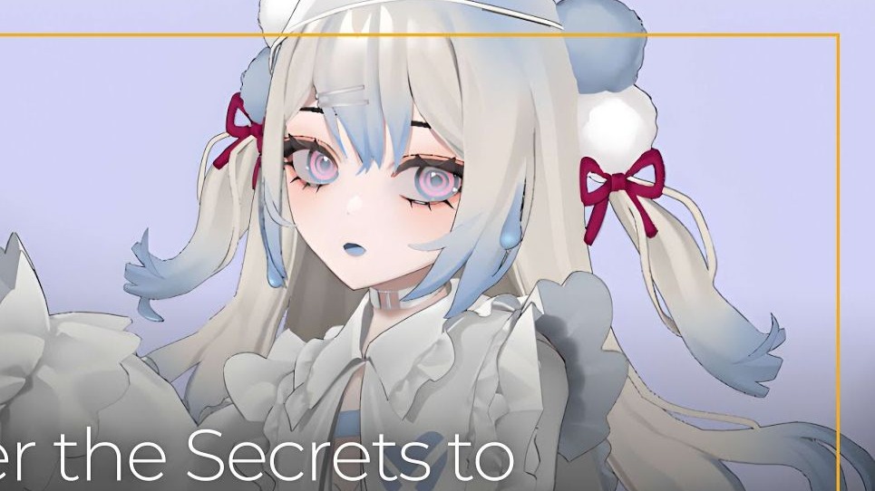 Maya/CSP二次元VTuber虚拟主播建模贴图绑定视频教程(中英文字幕)