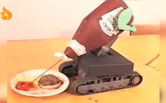 暴躁的番茄汁机器人,这是什么沙雕发明