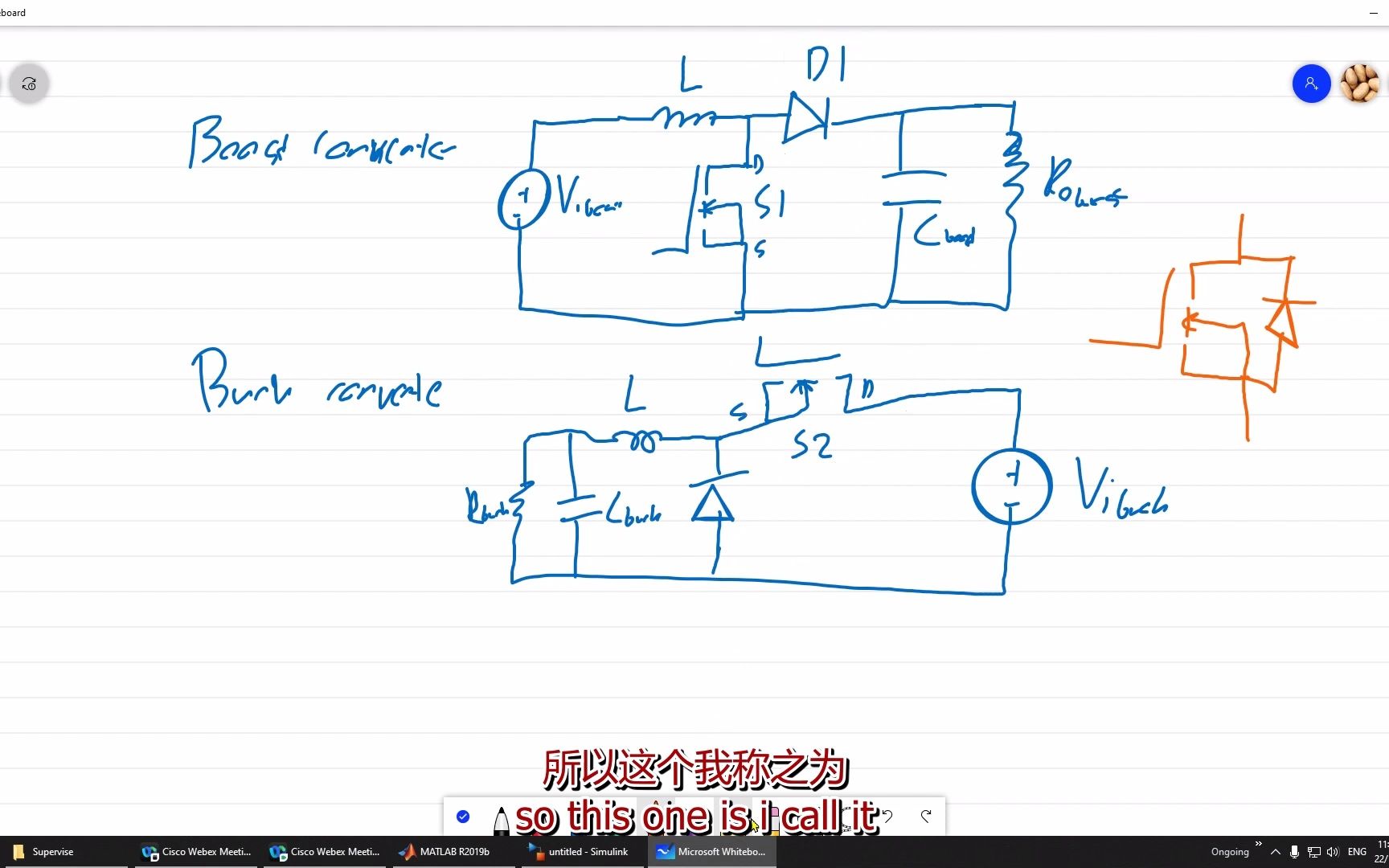 使用 MATLAB Simulink 对两端带有电压源的双向转换器进行仿真