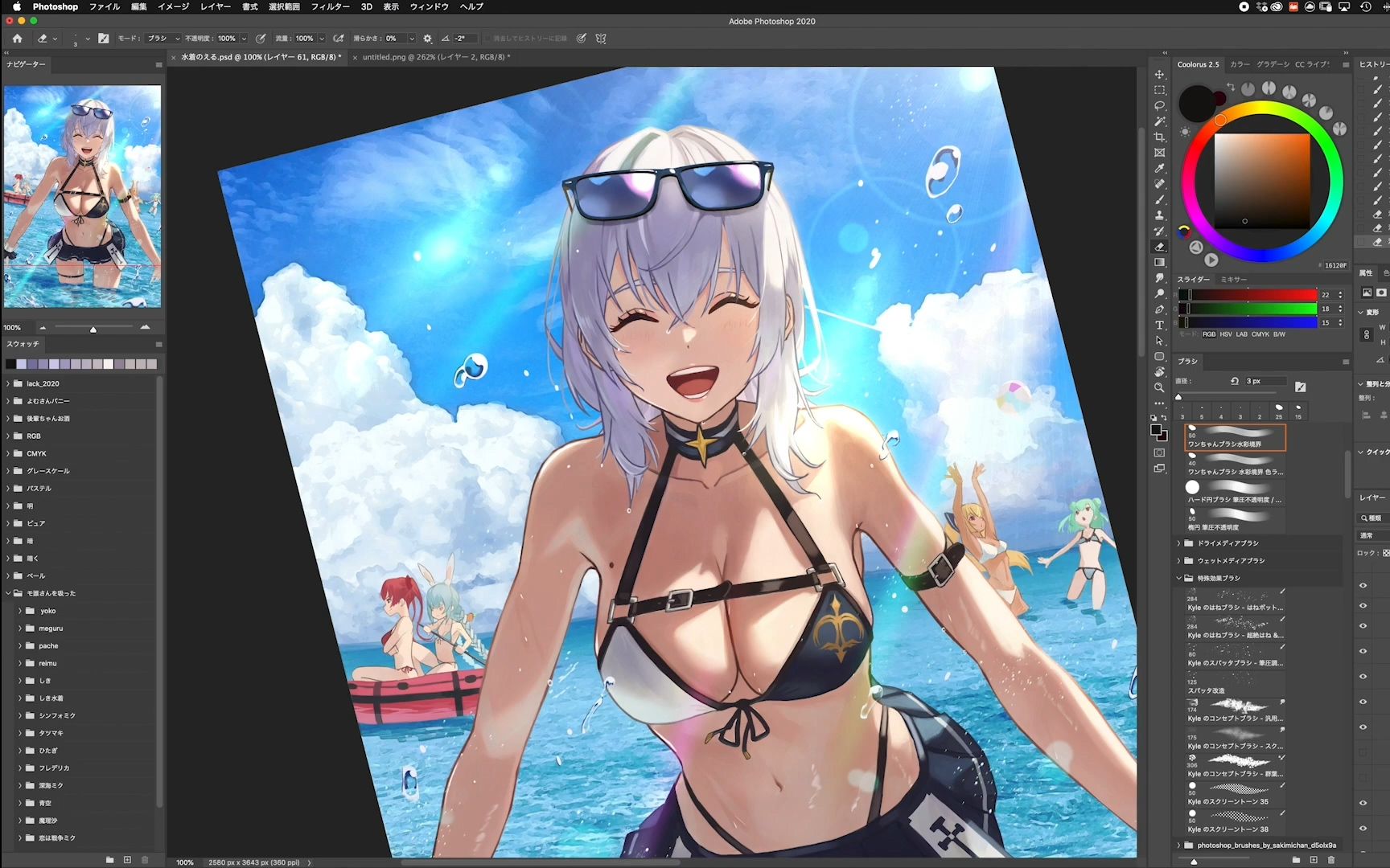Blender+Photoshop绘画制作动漫角色妹子!
