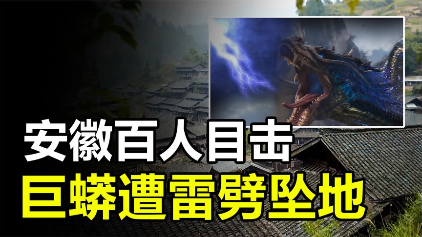 安徽百人目击事件:“巨蟒”被雷电劈中坠地,究竟是怎么回事?