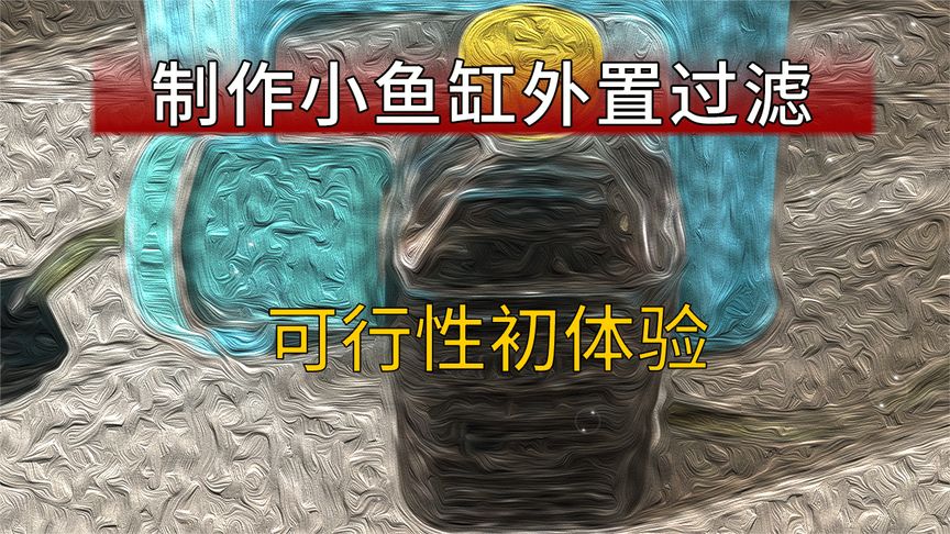 制作鱼缸过滤系统,DIY打造孔雀鱼小鱼缸外置过滤,经济型过滤