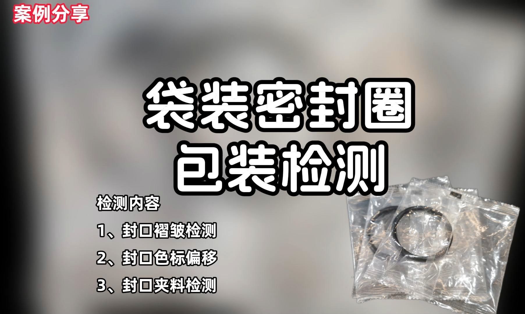 案例分享: 袋装密封圈包装缺陷检测