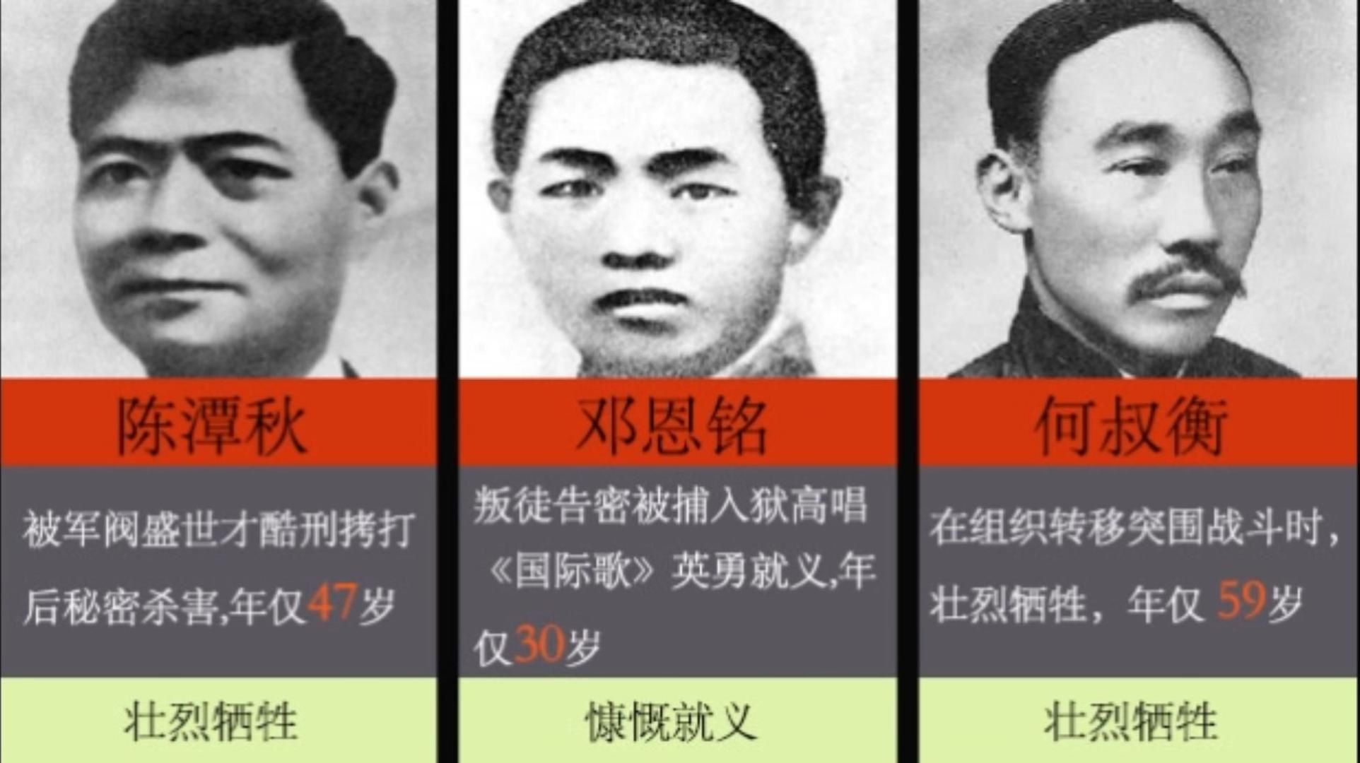 中共一大代表13位革命党人迥异人生