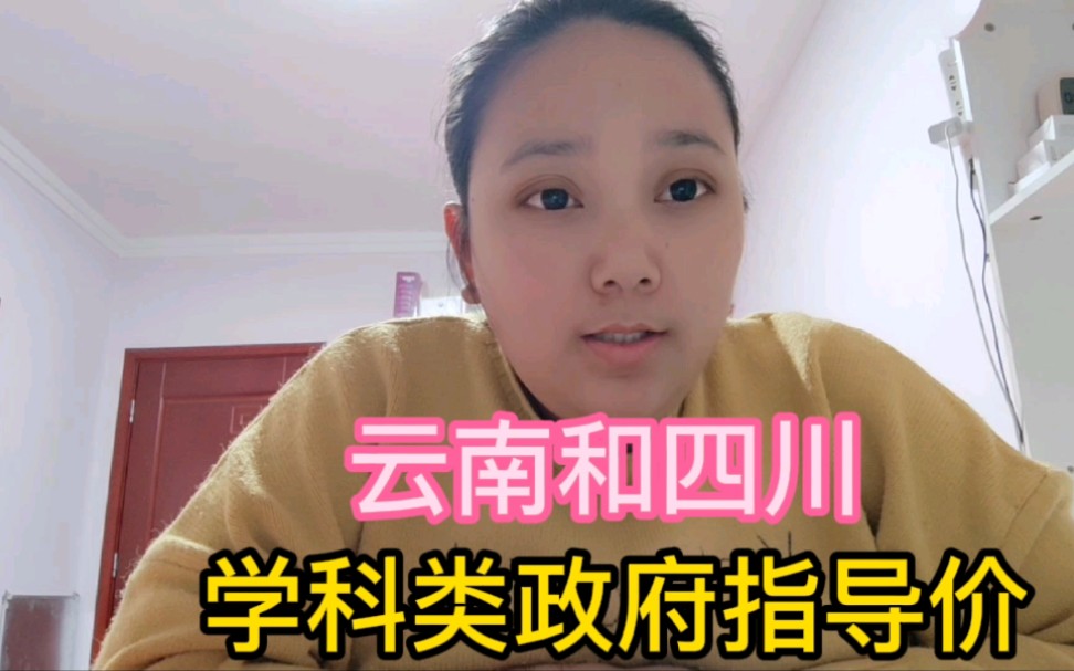 云南和四川学科类培训机构课时费政府指导价出炉了。