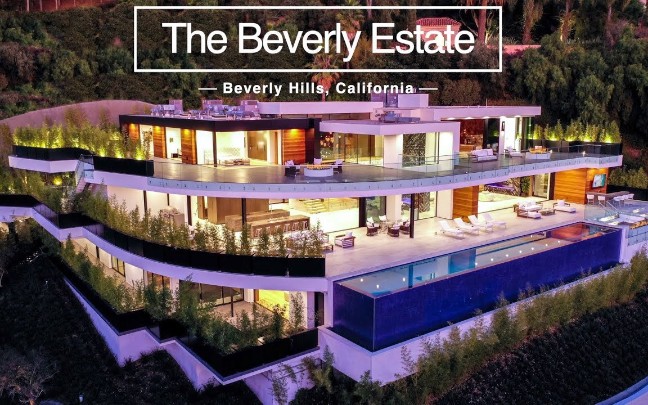 豪宅欣赏‖比弗利山庄俯瞰城市全景与海景的现代豪宅/1300 Beverly ...