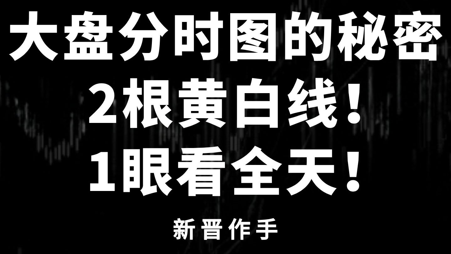 A股:2条黄白线,1眼看全天!大盘分时图的秘密!看懂新手也能应对自如!