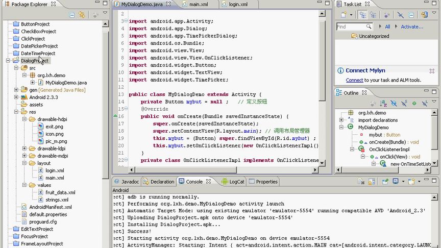 Android开发实战经典_020703_对话框:Dia