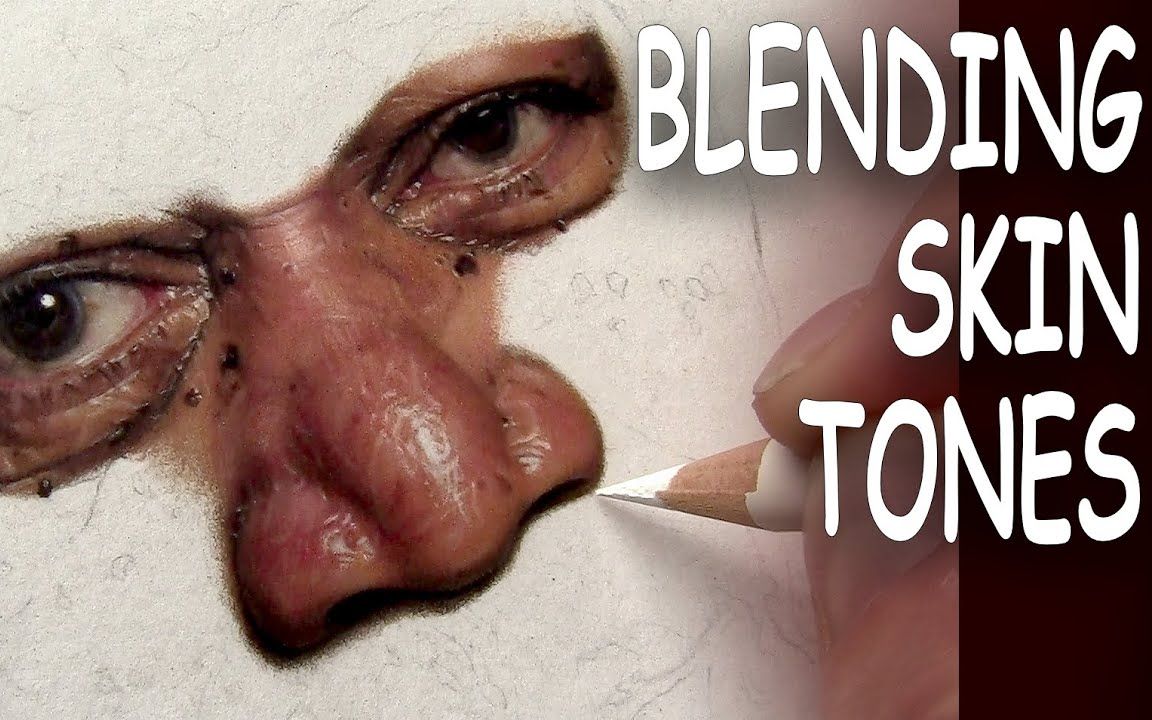 【彩铅教程】如何用彩铅混合出超写实的肤色