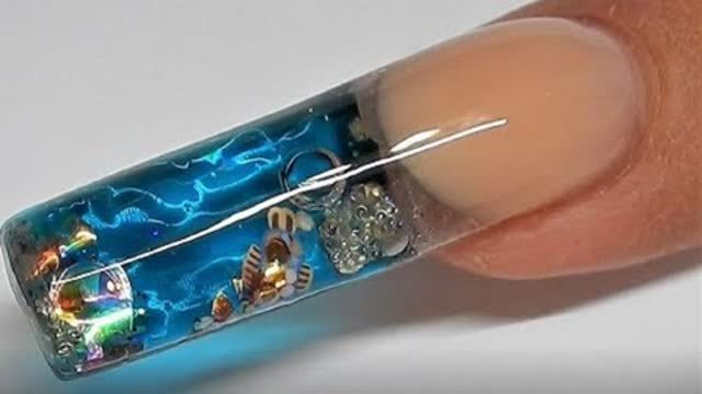 变成艺术品的指甲-美甲视频