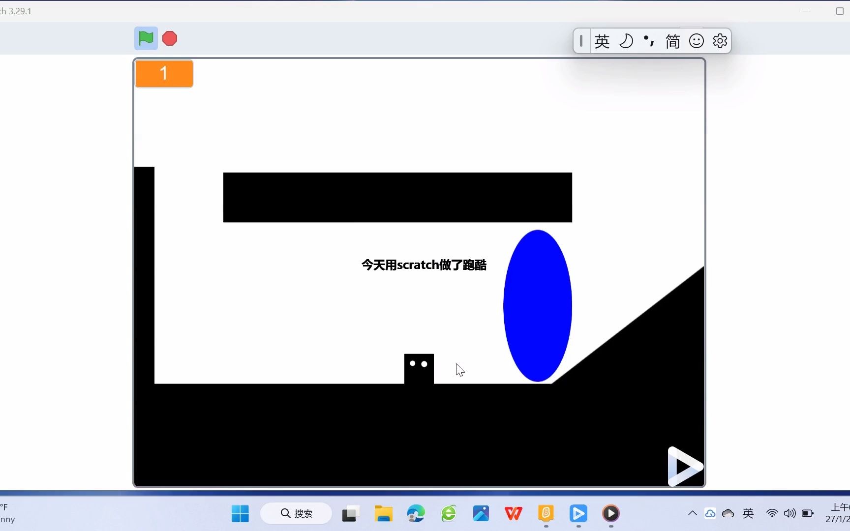 用scratchz做的跑酷(新up主)