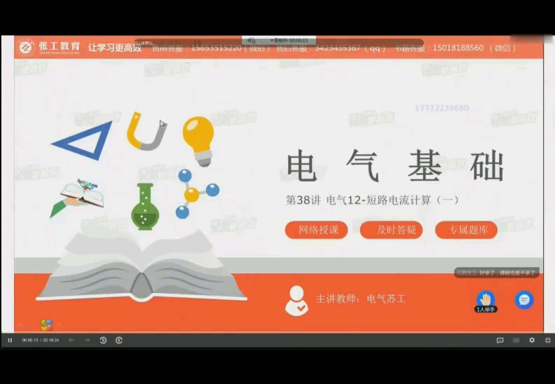 张工专业基础-电气12短路电流计算(一)