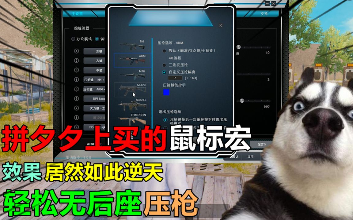 ...吃鸡:在拼夕夕上花10块买的鼠标宏,效果居然如此逆天,轻松无后座压枪
