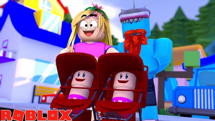 小格解说 Roblox收养模拟器:双胞胎姐妹买精灵旅社!天空城蹦极!