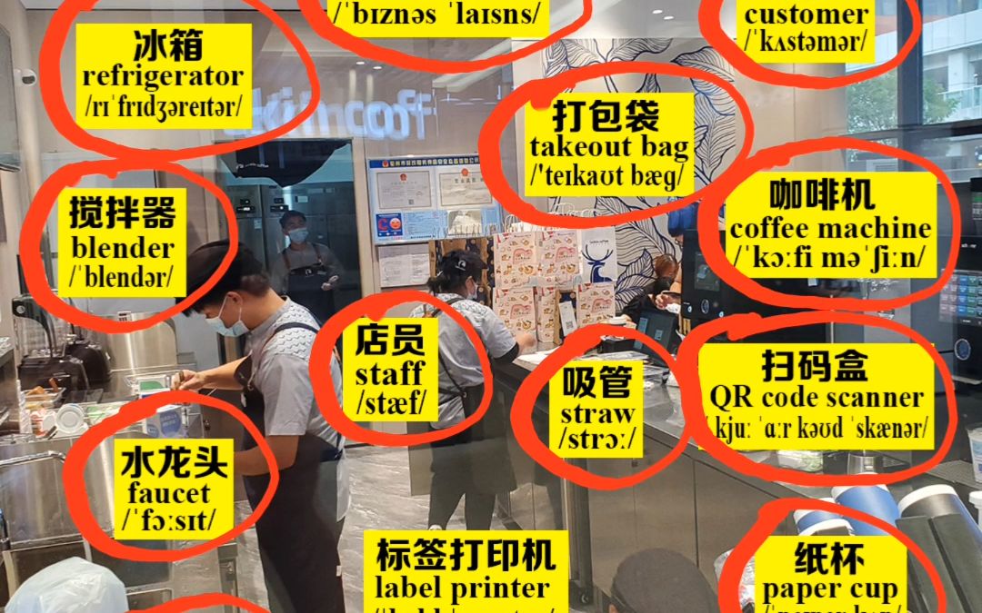 咖啡店这些用英语怎么说?