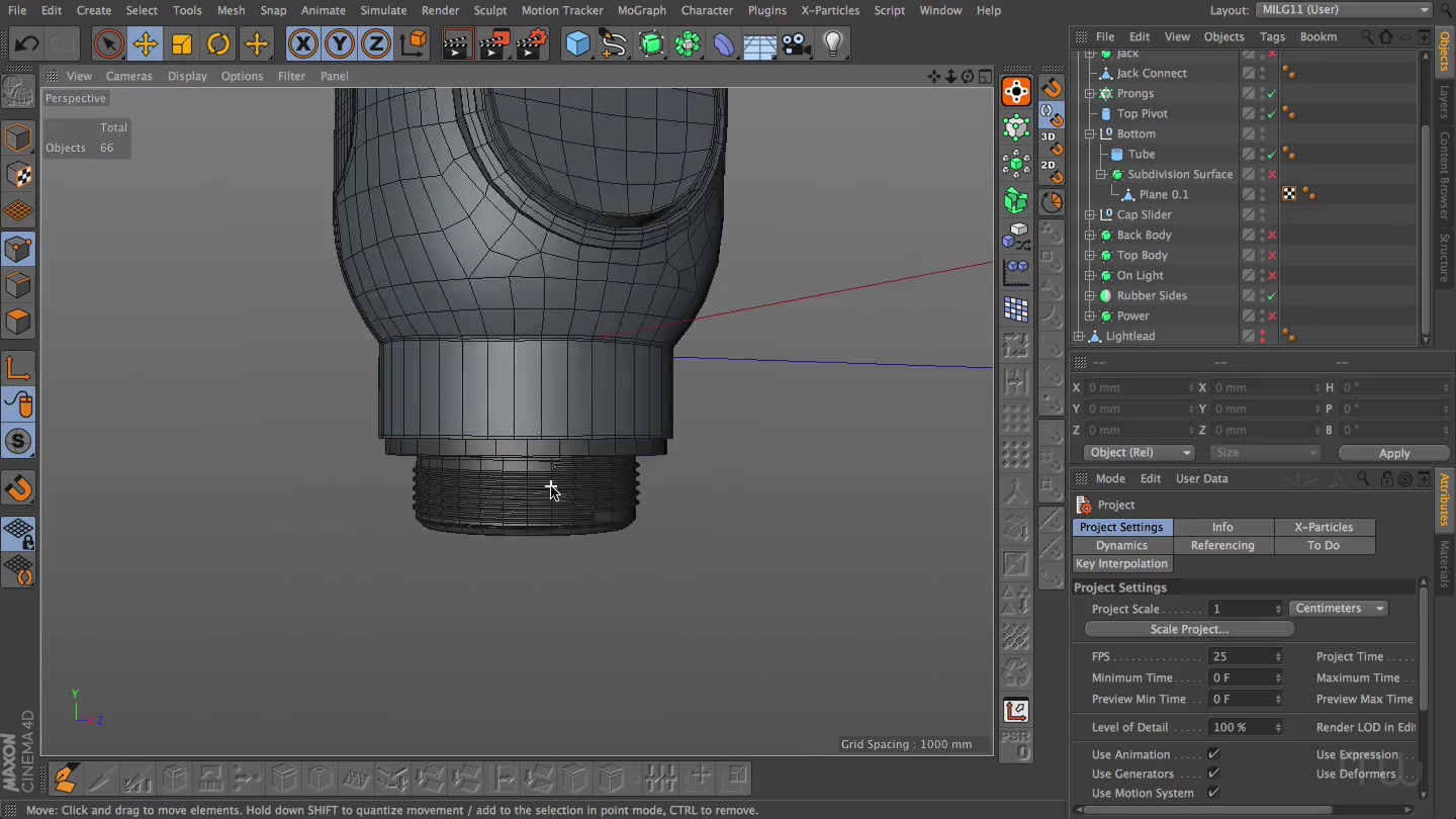 C4D硬表面建模-布尔运算后的异面体布线法15