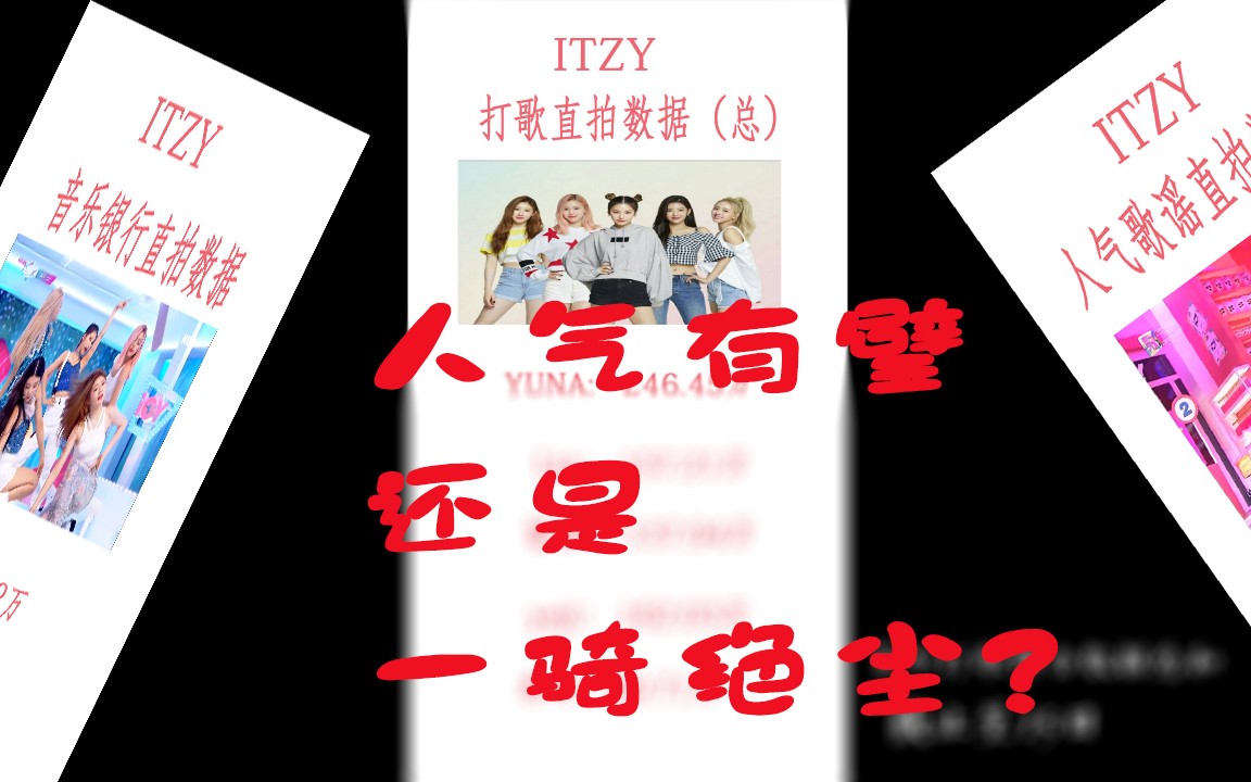 ITZY直拍数据,暴露真实人气排名?上位圈和下位圈的残酷数据对比,究竟...