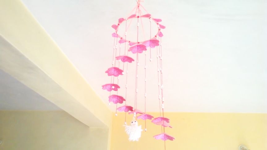 风铃手工制作教程,教你如何做漂亮的风铃,超简单的家居装饰