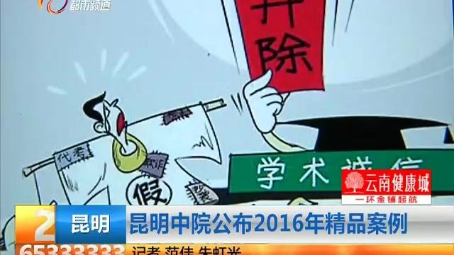昆明中院公布2016年精品案例