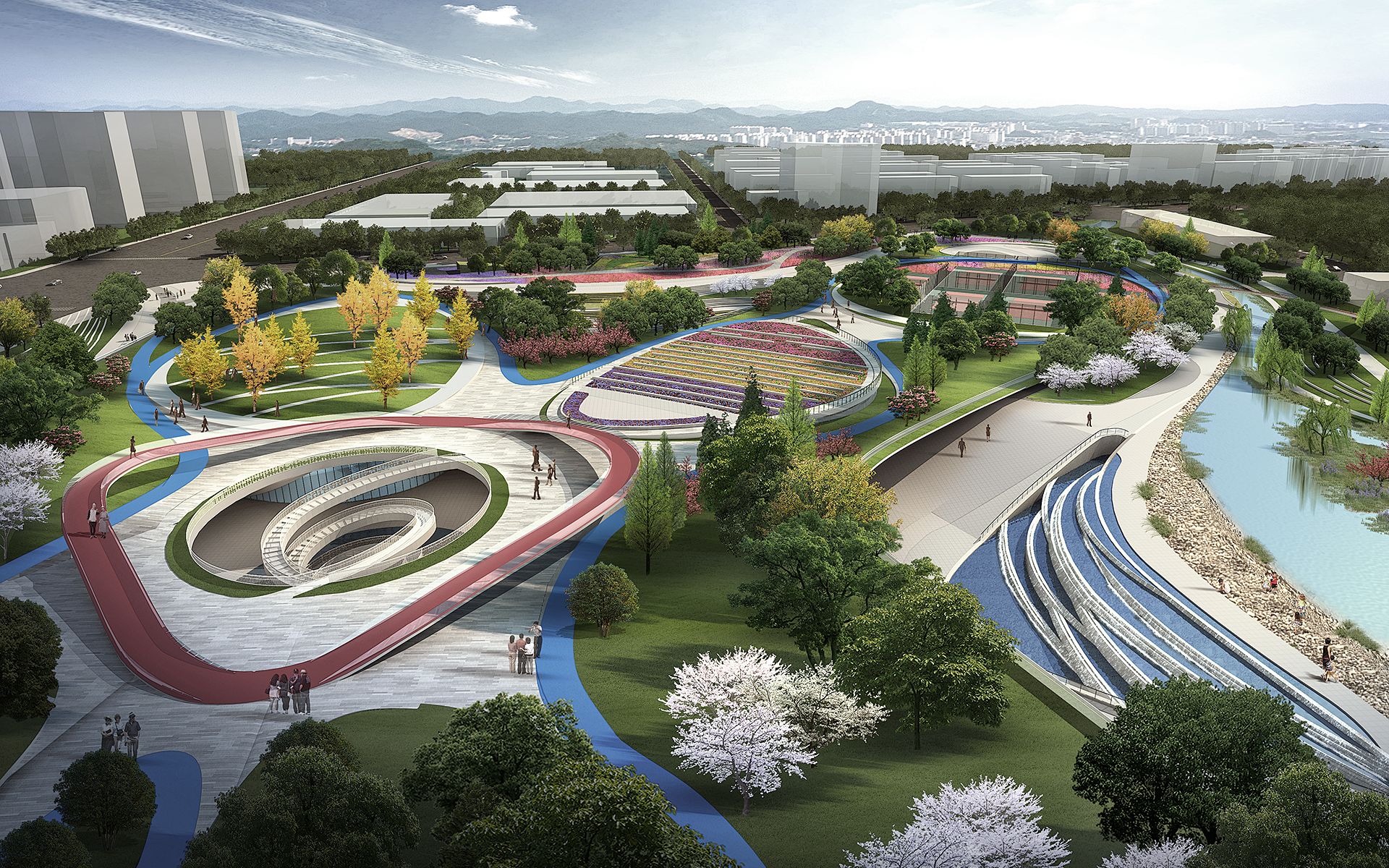 【司空侠PS教程】小鸟瞰效果图制作方法,如何塑造鸟瞰的植物布局