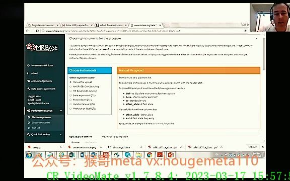孟德尔随机化分析006. 如何用MR-base做孟德尔随机化应用实例演示 - ...