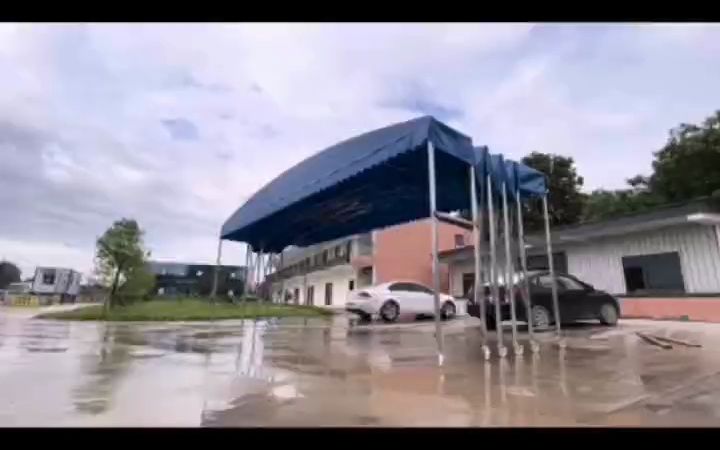 安庆怀宁-大排档推拉篷-排挡折叠篷-移动推拉雨棚