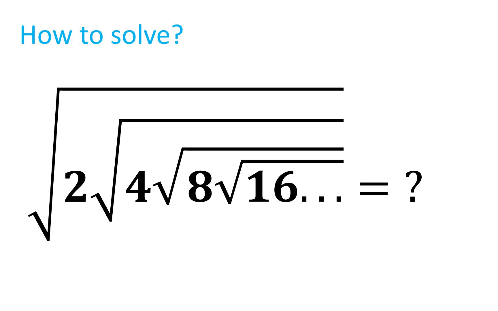 这么多的开根号,大多数学生直接放弃了,学霸只有10秒就解决了!