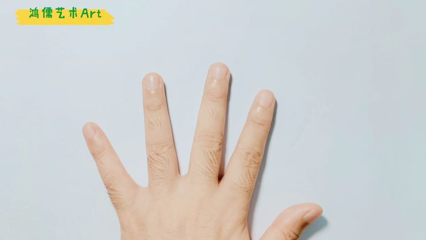 用手掌怎么画茄子简笔画?方法很简单