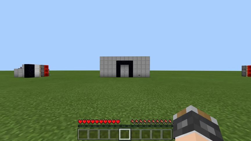 明月庄主我的世界基岩版墙壁隐藏2x3活塞门教程