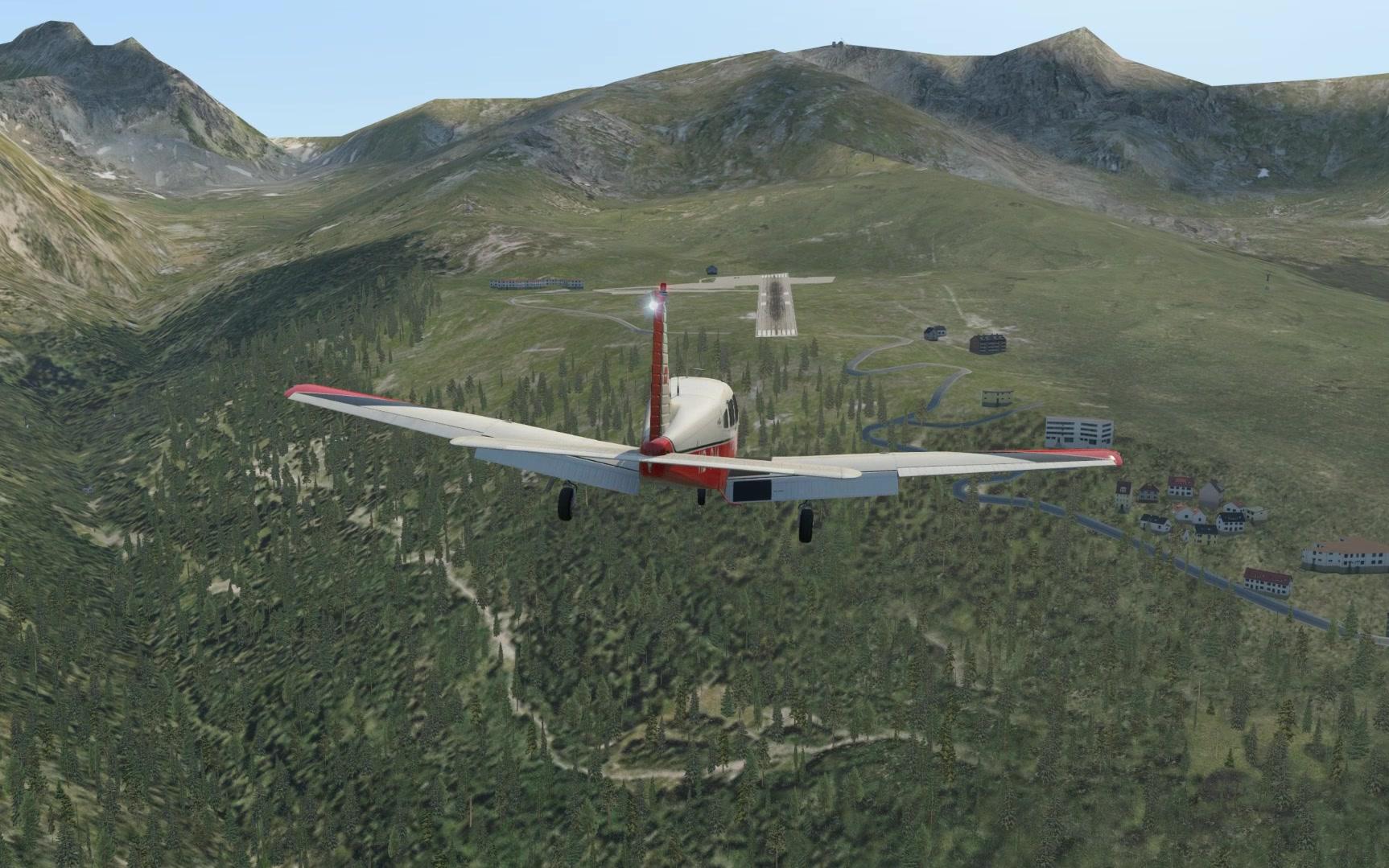 XPlane PA-28R Arrow IIIl螺旋桨小飞机侧滑法降落LFLJ 法国科尔奇沃...