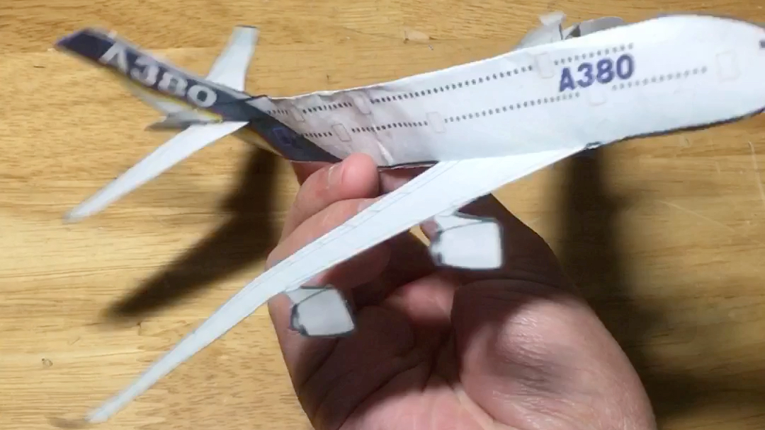空客A380纸模 完成图⋯