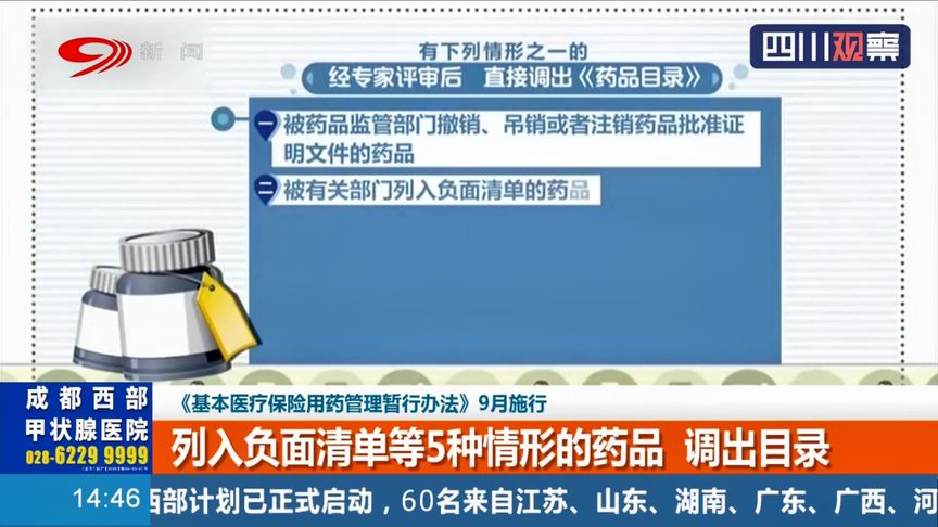 《基本医疗保险用药管理暂行办法》9月施行
