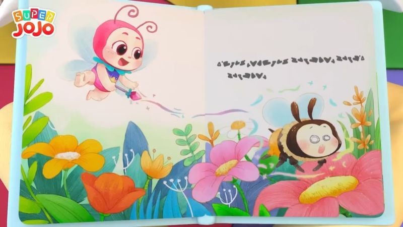 益智早教动画,宝宝们走在森林里观察各种昆虫了解小动物
