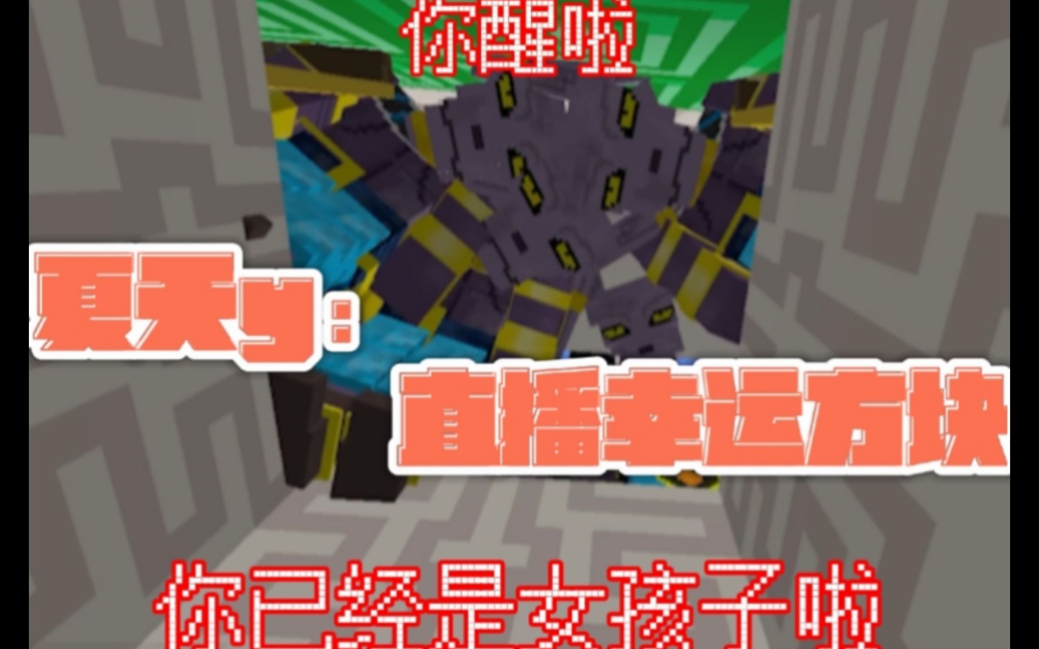 【夏天yの游戏直播】幸运方块!_哔哩哔哩bilibili_我的世界生存实况