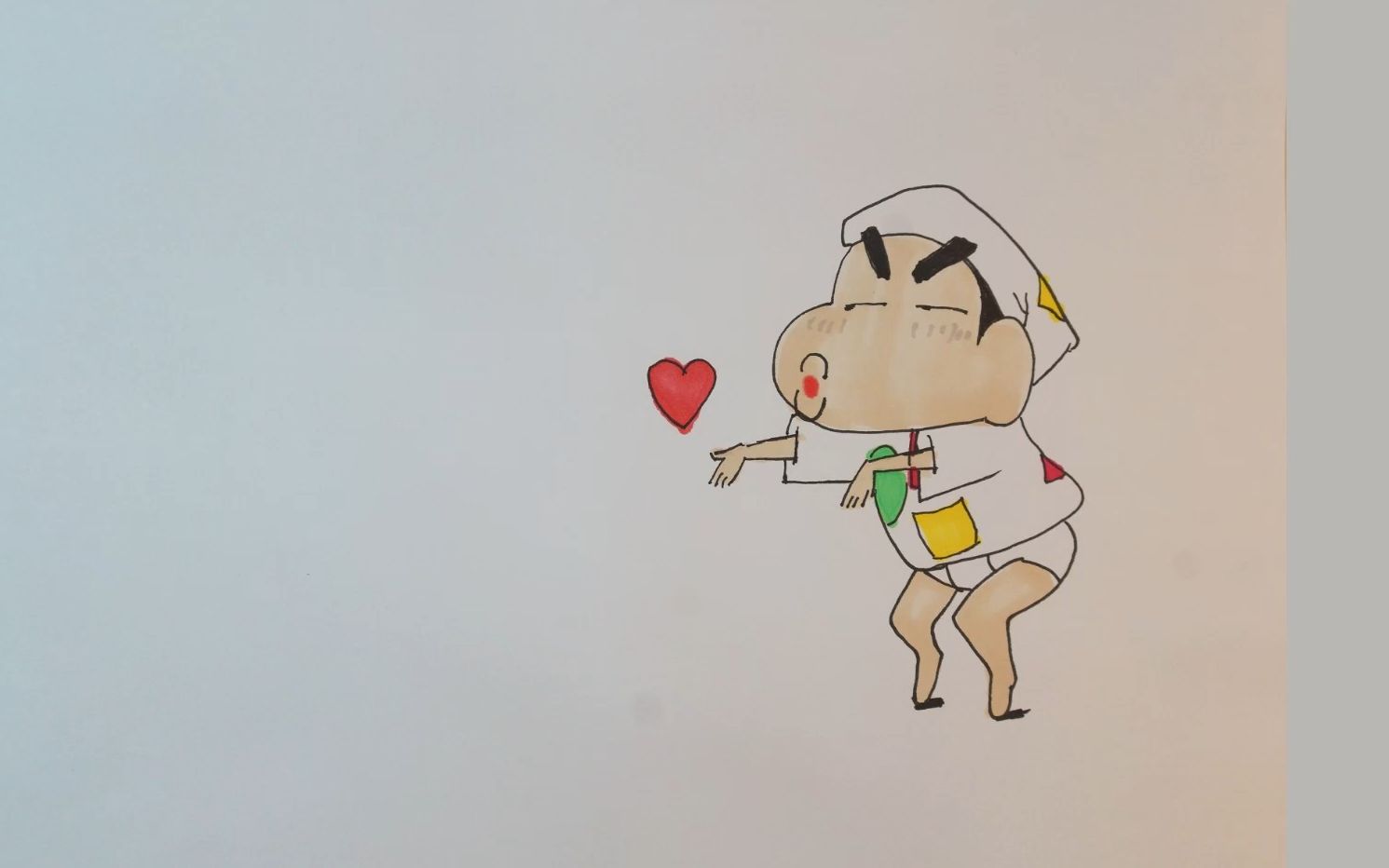 蜡笔小新 简笔画 绘画 合集