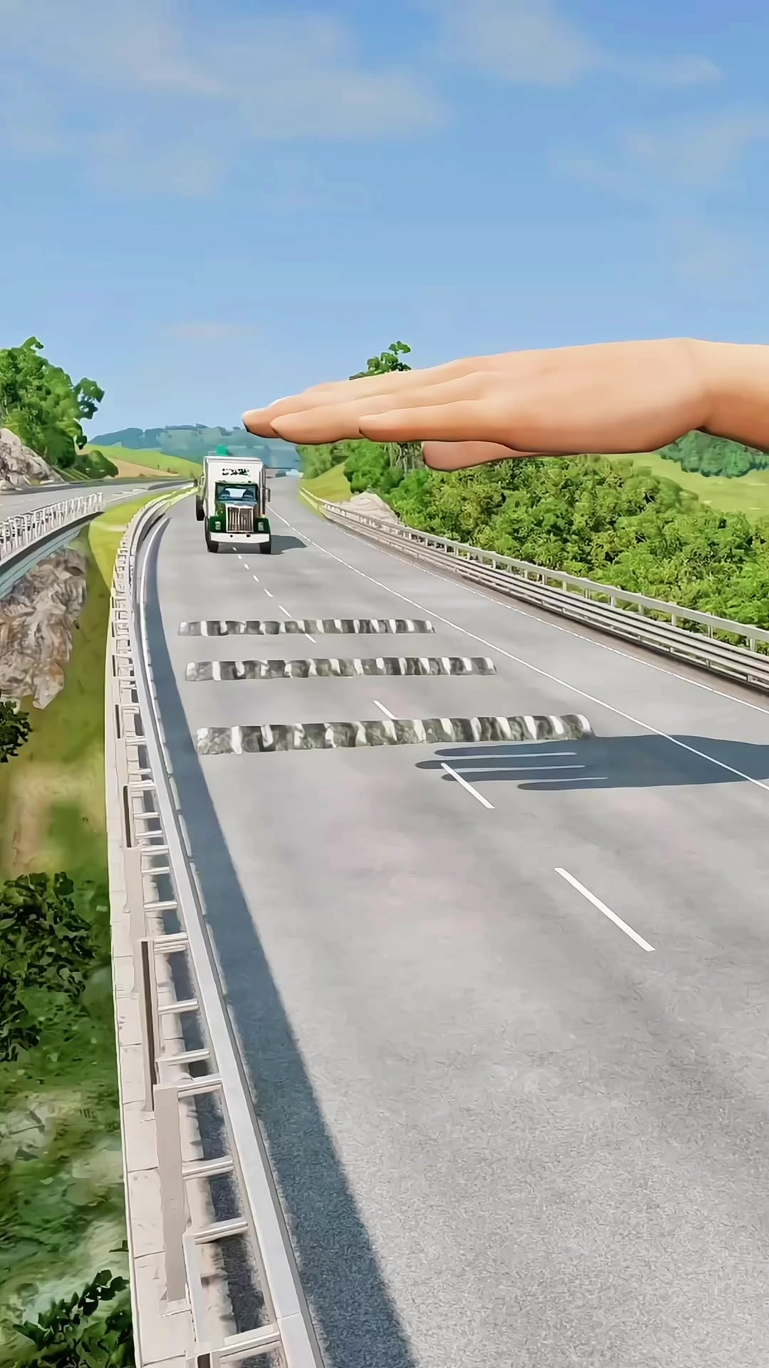 汽车大闯关 大卡车、皮卡车和加长版旅行车挑战高速减速带 #卡车 #...