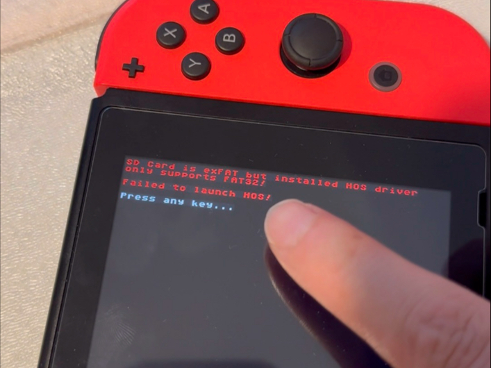 switch破解完以后安装大气层虚拟系统进不去虚拟系统,提示sd card is ...