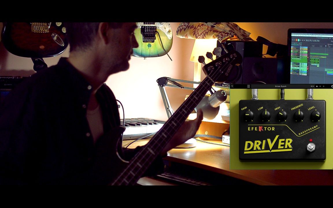 贝司前置放大器效果器插件 Kuassa Efektor Bass Driver WiN