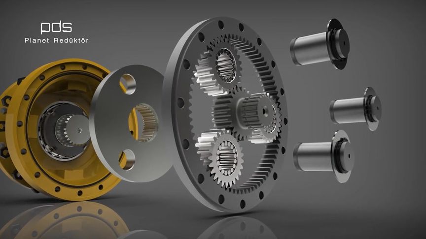 3D动画展示:行星减速器的内部结构