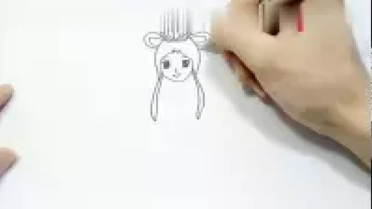 叶罗丽精灵梦的罗丽简笔画,步骤简单好画,儿童简笔画教程视频