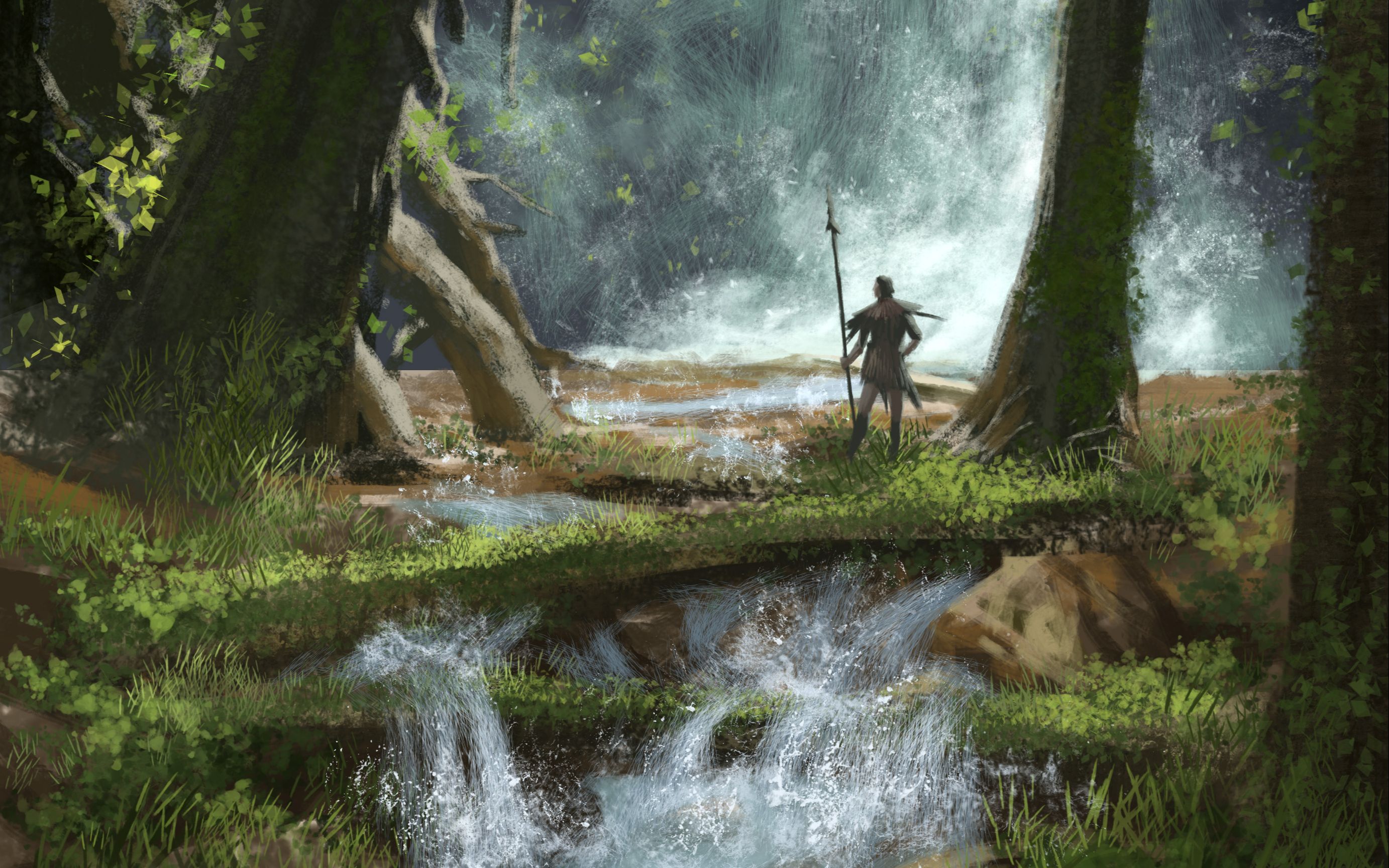 《原画》森林复杂的场景简单化——绘制技巧讲解