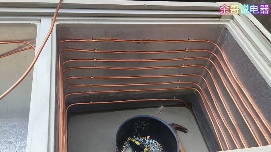 冰柜盘管看看师傅的技术如何:上