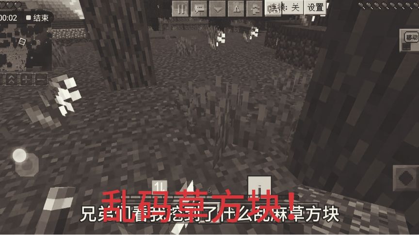 惊险!我的最后一期视频,我的世界乱码草方块,游戏出现故障!