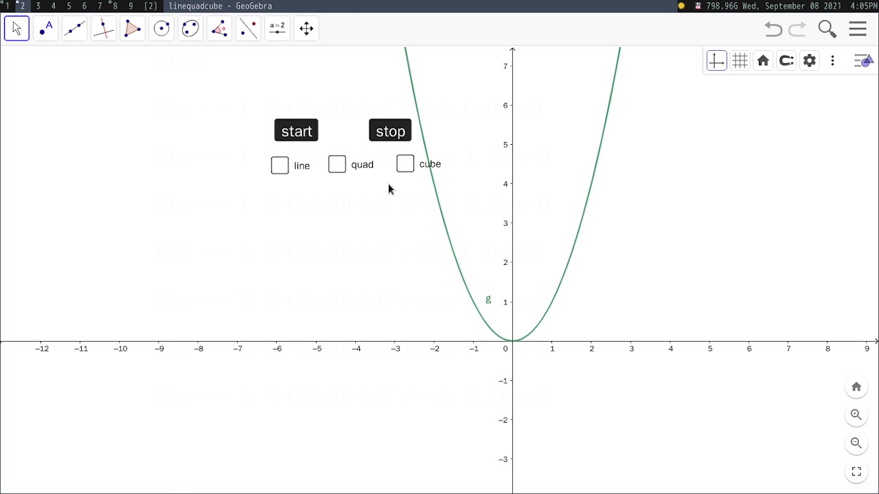 展示或者课堂演示geogebra