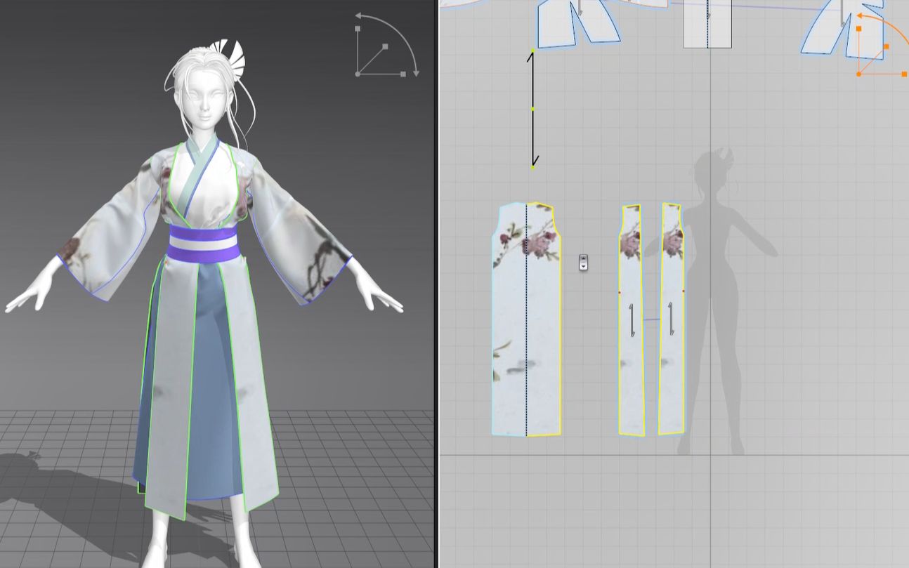 【MD教程】白蛇衣服制作分享,解决你99%的3D衣服制作问题
