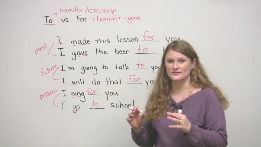 终于明白英语介词 to 和 for 的用法区别了!